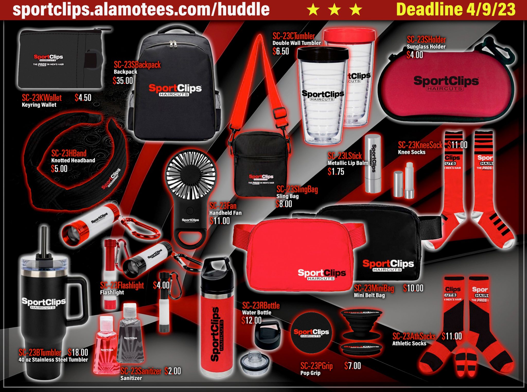 Sport Clips Uniform Store | Powered by Alamo Tees & Advertising