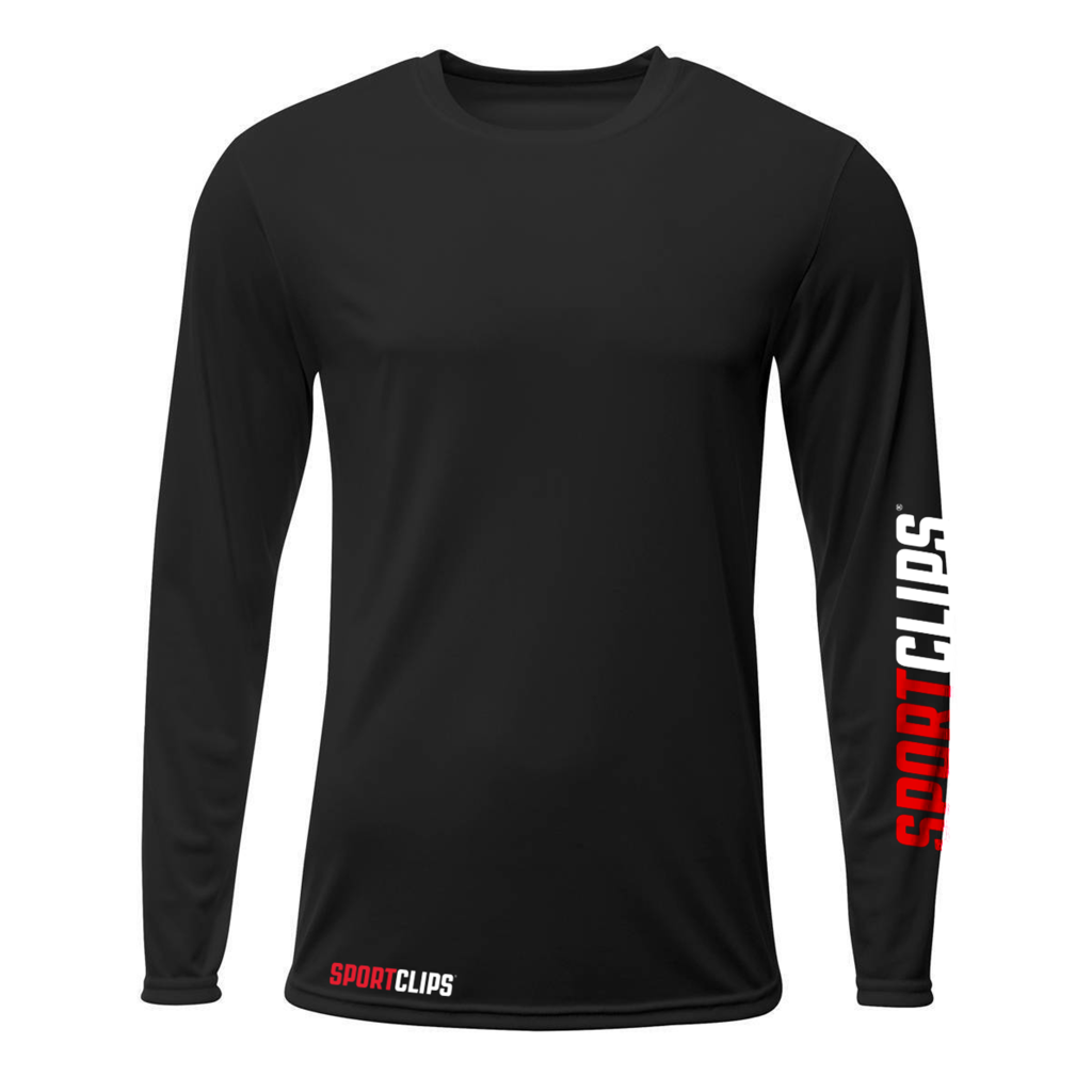 Men’s Long Sleeve Sport Clips Logo Tee